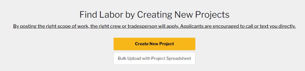 How do I bulk upload many projects at once to the ToolBelt desk top?
